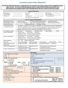 CO Family Risk Assessment – Colorado Office of Respondent Parents' Counsel